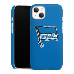 DeinDesign iPhone 13 Handy Premium Case Smartphone Handyh&uuml;lle Schutzh&uuml;lle matt Hertha Bsc Official Licensed Product Flag Premium Case