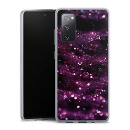 DeinDesign Galaxy S20 FE 5G Handy Silikon H&uuml;lle Case transparent Handyh&uuml;lle Glitter Glitzer Muster Silikon Case