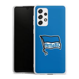 DeinDesign Galaxy A33 5G Handy Silikon H&uuml;lle Case transparent Handyh&uuml;lle Official Licensed Product Flag Hertha Bsc Silikon Case