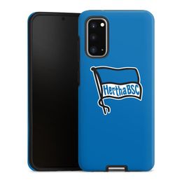 DeinDesign Galaxy S20 Handy Panzer Handyh&uuml;lle robuste Outdoor H&uuml;lle Schutzh&uuml;lle matt Hertha Bsc Official Licensed Product Flag Tough Case