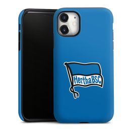 DeinDesign iPhone 11 Handy Panzer Handyh&uuml;lle robuste Outdoor H&uuml;lle Schutzh&uuml;lle matt Hertha Bsc Flag Official Licensed Product Tough Case