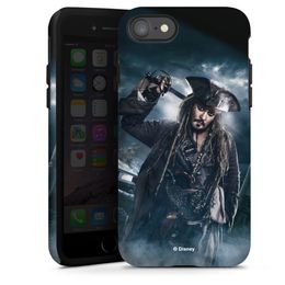DeinDesign iPhone SE (2020) Handy Panzer Handyh&uuml;lle robuste Outdoor H&uuml;lle Schutzh&uuml;lle matt Captain Jack Sparrow Official Licensed Product Fluch Der Karibik Tough