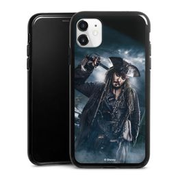 DeinDesign iPhone 11 Handy Silikon H&uuml;lle Case schwarz Handyh&uuml;lle Captain Jack Sparrow Fluch Der Karibik Official Licensed Product