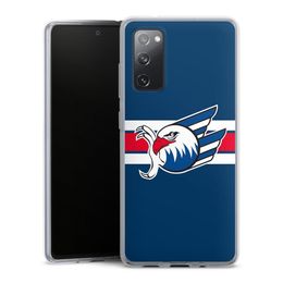 DeinDesign Galaxy S20 FE Handy Silikon H&uuml;lle Case transparent Handyh&uuml;lle Adler Mannheim Ice Hockey Logo Silikon Case