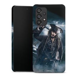 DeinDesign Galaxy A53 5G Handy Premium Case Smartphone Handyh&uuml;lle Schutzh&uuml;lle matt Captain Jack Sparrow Official Licensed Product Fluch Der Karibik Premium Case