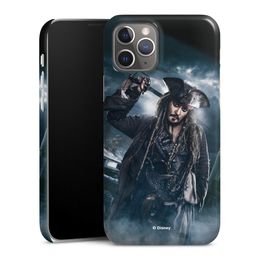 DeinDesign iPhone 12 Pro Handy Premium Case Smartphone Handyh&uuml;lle Schutzh&uuml;lle gl&auml;nzend Fluch Der Karibik Captain Jack Sparrow Official Licensed Product Premium 