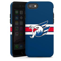 DeinDesign iPhone SE (2020) Handy Panzer Handyh&uuml;lle robuste Outdoor H&uuml;lle Schutzh&uuml;lle matt Ice Hockey Adler Mannheim Logo Tough Case