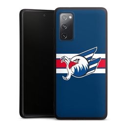 DeinDesign Galaxy S20 FE Handy Premium Silikon H&uuml;lle Handyh&uuml;lle schwarz Case Adler Mannheim Ice Hockey Logo Silikon Premium Case