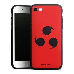 DeinDesign iPhone SE (2020) Handy Premium Silikon H&uuml;lle Handyh&uuml;lle schwarz Case Official Licensed Product Sharingan Naruto Shippuden Silikon Premium Case