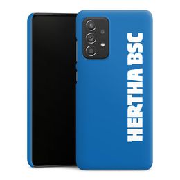 DeinDesign Galaxy A52s 5G Handy Premium Case Smartphone Handyh&uuml;lle Schutzh&uuml;lle matt Blue Hertha Bsc Soccer Premium Case