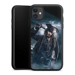 DeinDesign iPhone 11 Handy Premium Silikon H&uuml;lle Handyh&uuml;lle schwarz Case Fluch Der Karibik Captain Jack Sparrow Official Licensed Product Silikon Premium Case