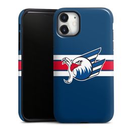 DeinDesign iPhone 11 Handy Panzer Handyh&uuml;lle robuste Outdoor H&uuml;lle Schutzh&uuml;lle gl&auml;nzend Ice Hockey Adler Mannheim Logo Tough Case