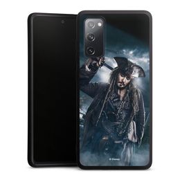 DeinDesign Galaxy S20 FE Handy Premium Silikon H&uuml;lle Handyh&uuml;lle schwarz Case Captain Jack Sparrow Fluch Der Karibik Official Licensed Product Silikon Premium 