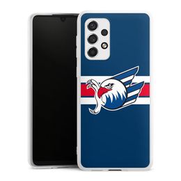 DeinDesign Galaxy A33 5G Handy Silikon H&uuml;lle Case transparent Handyh&uuml;lle Ice Hockey Adler Mannheim Logo Silikon Case