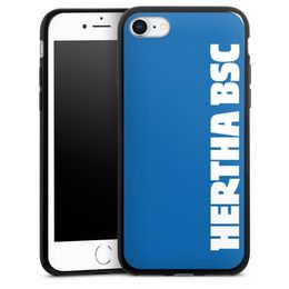 DeinDesign iPhone 8 Handy Slim Case extra d&uuml;nn Silikon Handyh&uuml;lle schwarz H&uuml;lle Soccer Hertha Bsc Blue Silikon Slim Case