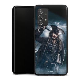 DeinDesign Galaxy A52s 5G Handy Silikon H&uuml;lle Case schwarz Handyh&uuml;lle Fluch Der Karibik Captain Jack Sparrow Official Licensed Product