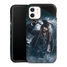 DeinDesign iPhone 12 mini Handy Panzer Handyh&uuml;lle robuste Outdoor H&uuml;lle Schutzh&uuml;lle gl&auml;nzend Fluch Der Karibik Captain Jack Sparrow Official Licensed Product 