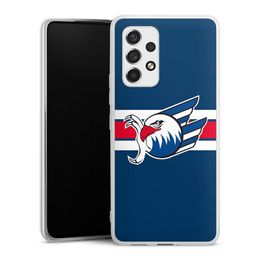 DeinDesign Galaxy A53 5G Handy Silikon H&uuml;lle Case transparent Handyh&uuml;lle Adler Mannheim Ice Hockey Logo Silikon Case