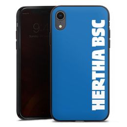 DeinDesign iPhone Xr Handy Silikon H&uuml;lle Case schwarz Handyh&uuml;lle Blue Hertha Bsc Soccer
