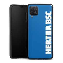 DeinDesign Galaxy A12 Handy Silikon H&uuml;lle Case schwarz Handyh&uuml;lle Soccer Hertha Bsc Blue