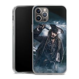 DeinDesign iPhone 12 Pro Max Handy Silikon H&uuml;lle Case transparent Handyh&uuml;lle Fluch Der Karibik Captain Jack Sparrow Official Licensed Product Silikon Case