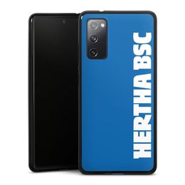 DeinDesign Galaxy S20 FE Handy Silikon H&uuml;lle Case schwarz Handyh&uuml;lle Hertha Bsc Blue Soccer