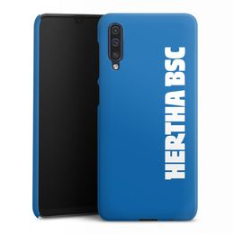 DeinDesign Galaxy A50 Handy Premium Case Smartphone Handyh&uuml;lle Schutzh&uuml;lle matt Blue Hertha Bsc Soccer Premium Case