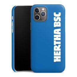 DeinDesign iPhone 12 Pro Handy Premium Case Smartphone Handyh&uuml;lle Schutzh&uuml;lle matt Blue Hertha Bsc Soccer Premium Case