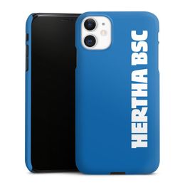 DeinDesign iPhone 11 Handy Premium Case Smartphone Handyh&uuml;lle Schutzh&uuml;lle matt Soccer Hertha Bsc Blue Premium Case