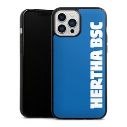 DeinDesign iPhone 13 Pro Max Handy Silikon H&uuml;lle Case schwarz Handyh&uuml;lle Blue Hertha Bsc Soccer
