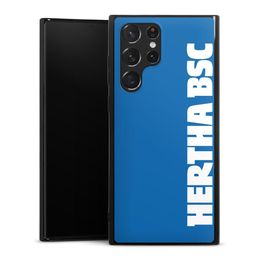 DeinDesign Galaxy S22 Ultra Handy Silikon H&uuml;lle Case schwarz Handyh&uuml;lle Blue Hertha Bsc Soccer