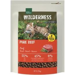 REAL NATURE Wilderness Trockenfutter Katze Senior Pure Beef 2x2,5 kg