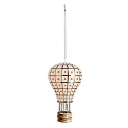 Alessi Fleurs De Jori Dekokugel Montgolfi&eacute;re, Weihnachtskugel, 12,5 x 7,2 cm