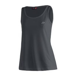 Funktionstop Maier Sports "Da-Top Petra", Damen, Gr. 46, schwarz, Obermaterial: 100% Polyester, Tops, femininer Schnitt, &auml;rmellos, aus Piqu&eacute;-Ware