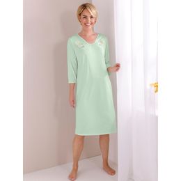 w&auml;schepur W&Auml;SCHEPUR Damen Nachthemd "Nachthemd", Gr. 44lindgr&uuml;n, 100% Baumwolle, unifarben, Kleider