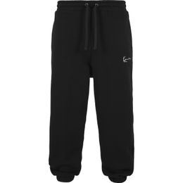 Stoffhose Karl Kani "Karl Kani Herren", Herren, Gr. L, US-Gr&ouml;&szlig;en, schwarz, 65% Baumwolle, 35% Polyester, unifarben, loose fit, Hosen Stoffhose
