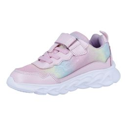 Slip-On Sneaker Richter "Stella (Blinki)", M&auml;dchen, Gr. 26, rosa multi, Lederimitat, Textil, Glitzermuster, gl&auml;nzend, Schuhe, Klettschuh, Blinkschuh, Gr&ouml;&szlig;enschablone zum Download, mit WMS