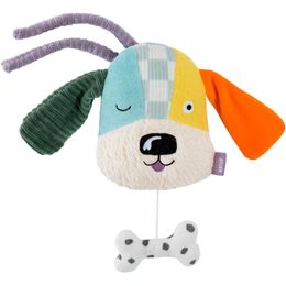 babyFEHN Spieluhr FEHN "Hund NATUR", bunt, Spieluhren, BabyB:11,3cm H:5cm L:12,8cm, Nicki, Pl&uuml;sch, Enth&auml;lt Bio-Baumwolle, B:11,3cm H:5cm L:12,8cm