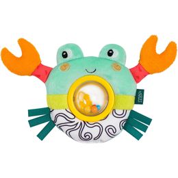 babyFEHN Rassel FEHN "Drehballrassel Krabbe", bunt, Greifspielzeug, BabyB:23,5cm H:2,2cm L:13cm, Softvelour, B:23,5cm H:2,2cm L:13cm
