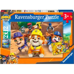 Puzzle Ravensburger "Paw Patrol, Bulldoge Rubble und sein Team", bunt, Puzzles, KinderB:26cm H:18cm, Pappe, Made in Europe, B:26cm H:18cm
