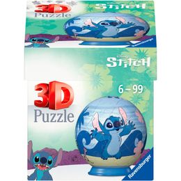 Puzzleball Ravensburger "Disney Stitch", bunt, Puzzles, Kinder&Oslash;:7,5cm, Kunststoff, Made in Europe, &Oslash;:7,5cm