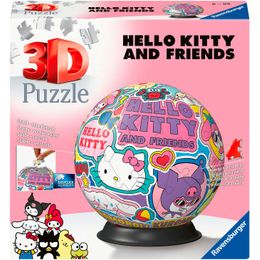 Puzzleball Ravensburger "Hello Kitty and Friends", bunt, Puzzles, Kinder&Oslash;:12,9cm, Kunststoff, Made in Europe, &Oslash;:12,9cm