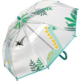 Stockregenschirm Sterntaler "Dino Rexi", Kinder, transparent, Regenschirme