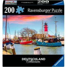 Puzzle Ravensburger "Deutschland Collection, Der Hafen von B&uuml;sum", bunt, Puzzles, KinderB:33cm H:21cm, Pappe, Made in Europe, B:33cm H:21cm