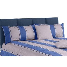 Dekokissen, blau (blau, gemustert), B:40cm L:80cm, Polyester, Westfalia Schlafkomfort, Dekokissen_Sitzkissen_Kissenh&uuml;llen, (2 Stck.)