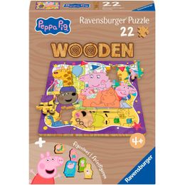 Puzzle Ravensburger "Peppa Wutz - Peppa Pig Freundschaftsparty", bunt, Puzzles, KinderB:19,2cm H:19,2cm, Holz, Made in Europe, B:19,2cm H:19,2cm