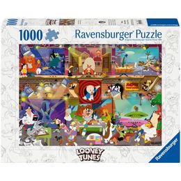 Puzzle Ravensburger "Looney Tunes Studio", bunt, Puzzles, KinderB:70cm H:50cm, Pappe, Motiv, Made in Germany, B:70cm H:50cm