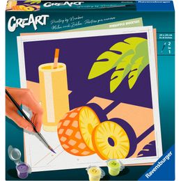 Malen nach Zahlen Ravensburger "CreArt, Adults Trend, Mocktail Ananas", bunt, Malvorlagen, KinderB:20cm H:20cm, f&uuml;r Erwachsene; Made in Europe, B:20cm H:20cm