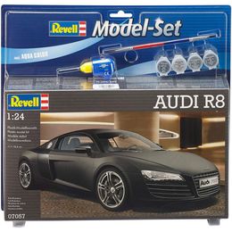 Modellbausatz Revell "Model Set, Audi R8", schwarz, Modellbaus&auml;tze, KinderL:18cm, Kunststoff, Made in Europe, L:18cm