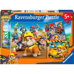 Puzzle Ravensburger "Paw Patrol, Arbeitsfahrzeuge", bunt, Puzzles, KinderB:21cm H:21cm, Pappe, Made in Europe, B:21cm H:21cm